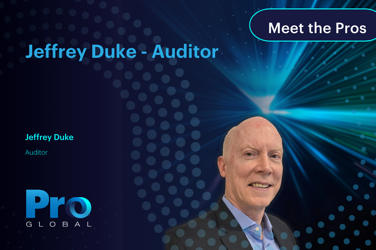 Meet the Pros: Jeffrey Duke - Auditor - Pro Global